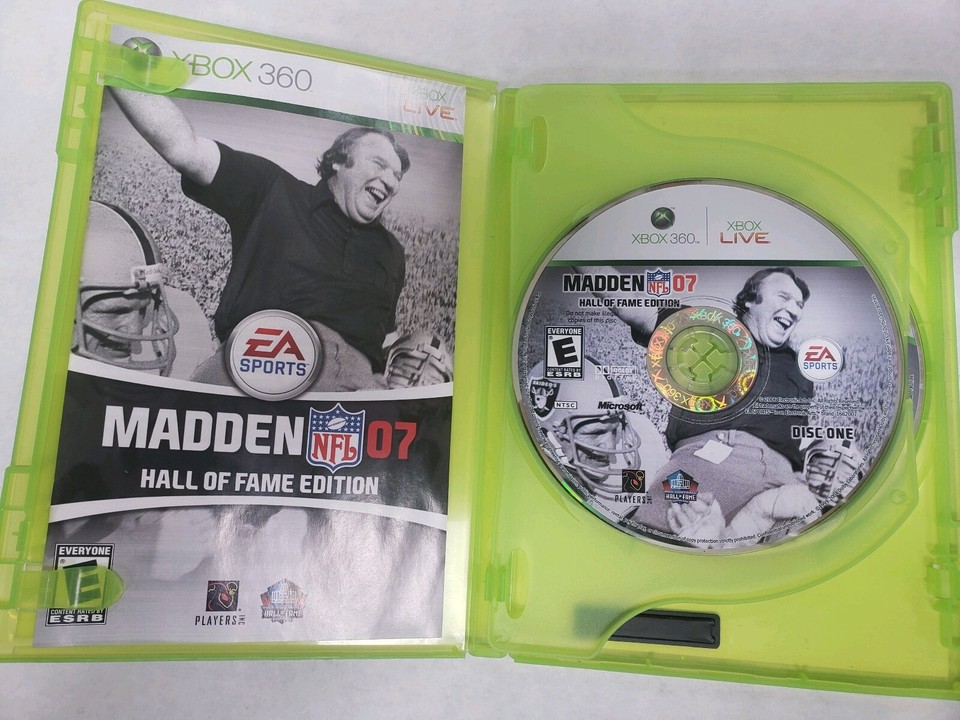 Madden NFL 07 Hall of Fame Edition - Xbox 360 Game - Free Fast Shipping ...