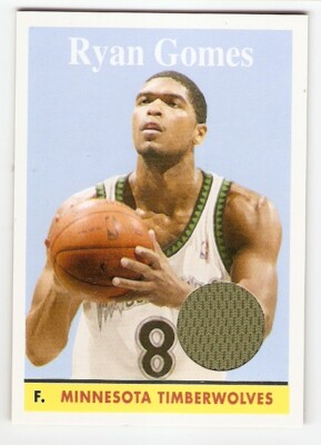 RYAN GOMES JERSEY 2008-09 TOPPS 1958-59 VARIATIONS 102 MINNESOTA ...