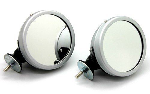 NEW Raydot Classic Style Spun Aluminum Bullet Mirror Fender / Door ...