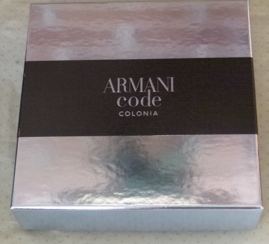 Giorgio Armani Code Empty Gift Box Silver logo 8 3/4" x 8 3/4" x 2 5/8 ...
