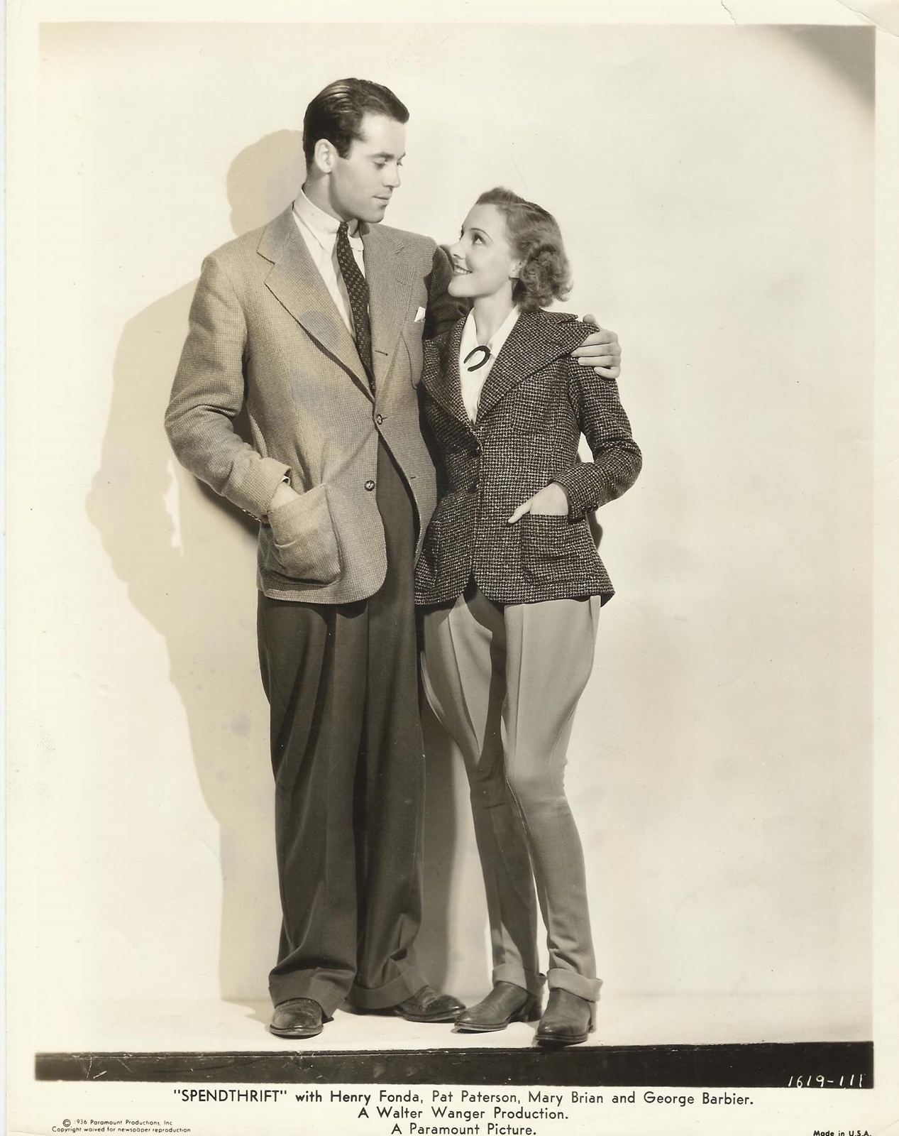 PAT PATTERSON & HENRY FONDA in "Spendthrift" Original Photo 1936 | eBay