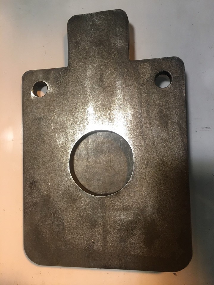 AR500 Steel Silhouette Bullseye REACTIVE! Target 8"x12" x 3/8" With 4 ...