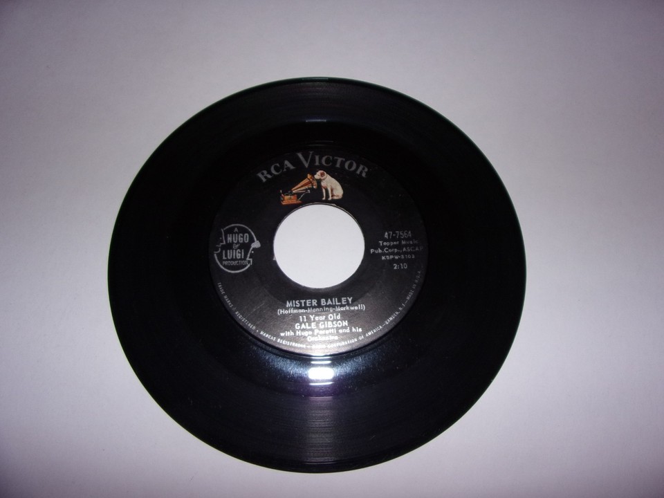 Gale Gibson: Adonis / Mister Bailey / 45 Rpm / 1959 / RCA 7564 / VG+ | eBay