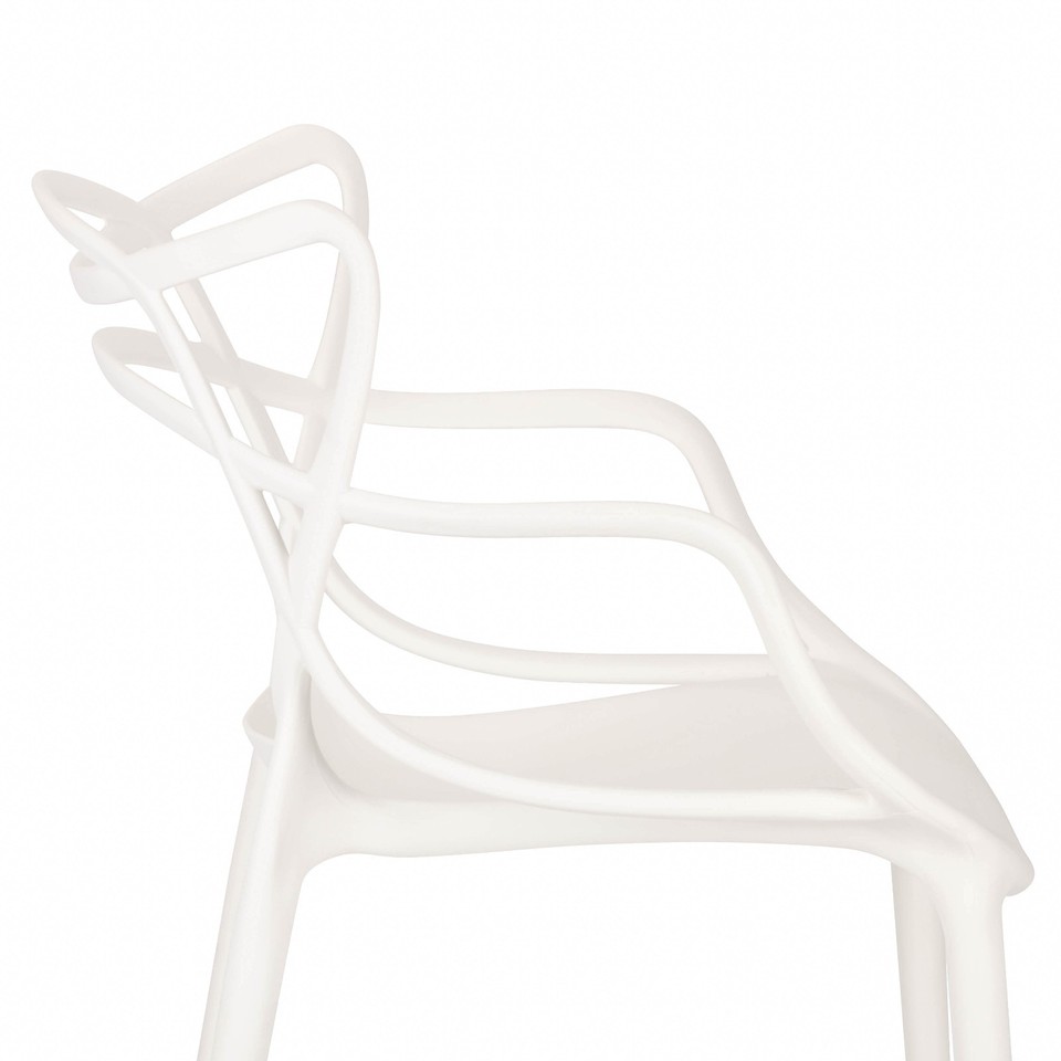 MASTERS INSPIRED MODERN WHITE STACKABLE DINING CHAIR BAR RESTAURANT ...