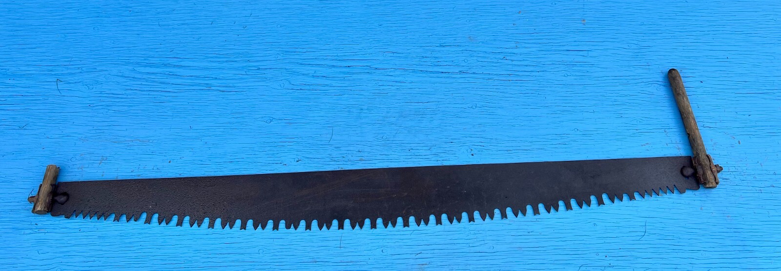VINTAGE Cross Cut Saw 60" Long Blade Crosscut Tool Logging 1 Handle ...