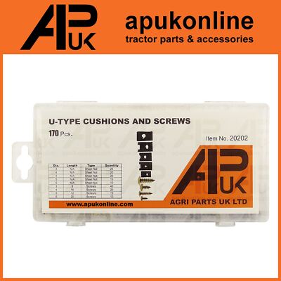 170pc Car Van Motorbike Body Panel U Clips Assortment Assorted Speed ...