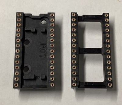 Set of 3 Pieces IC SOCKET 528-AG11D-ESL Sockets DIP .6CL 28 positions ...