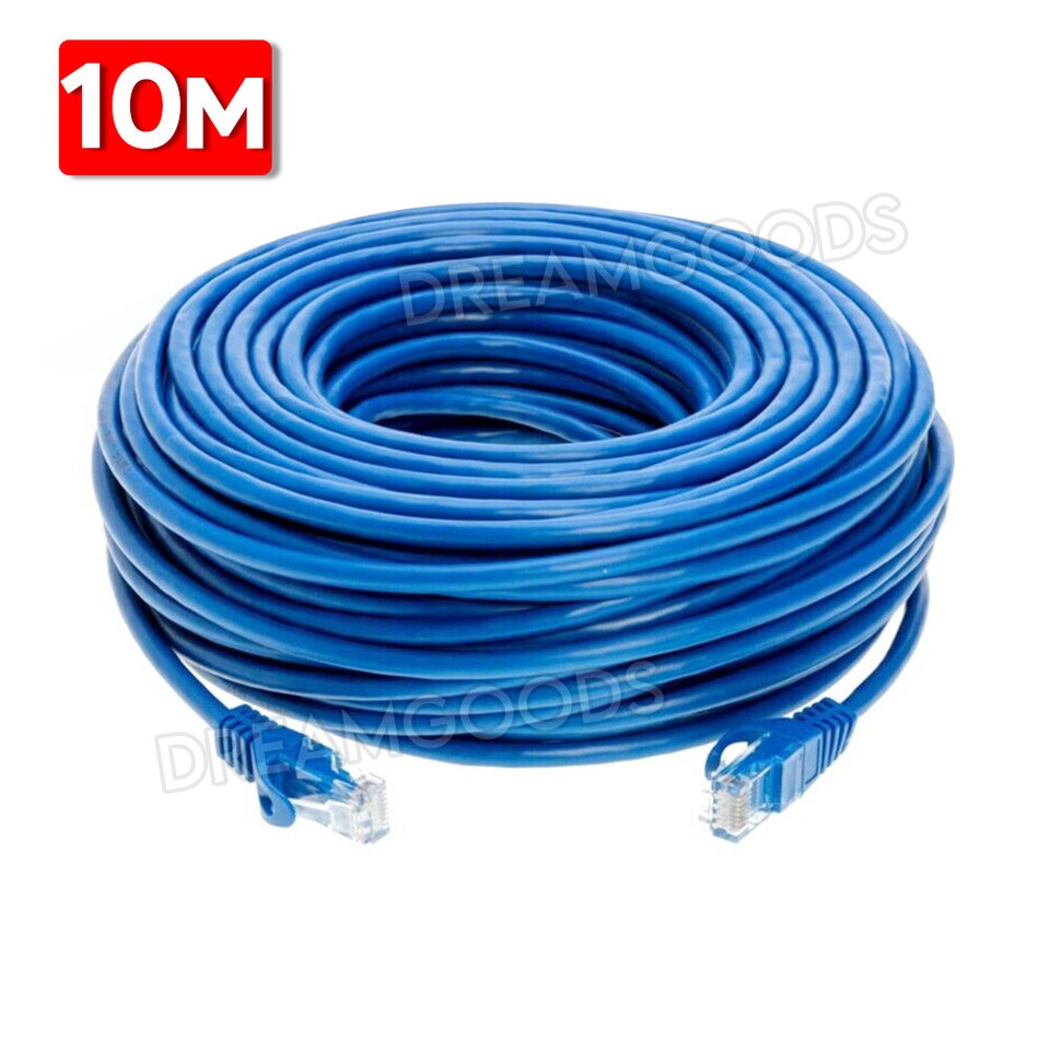 10m 20m 30m 50m Ethernet Network Cable High Speed Patch Lead CAT6 ...