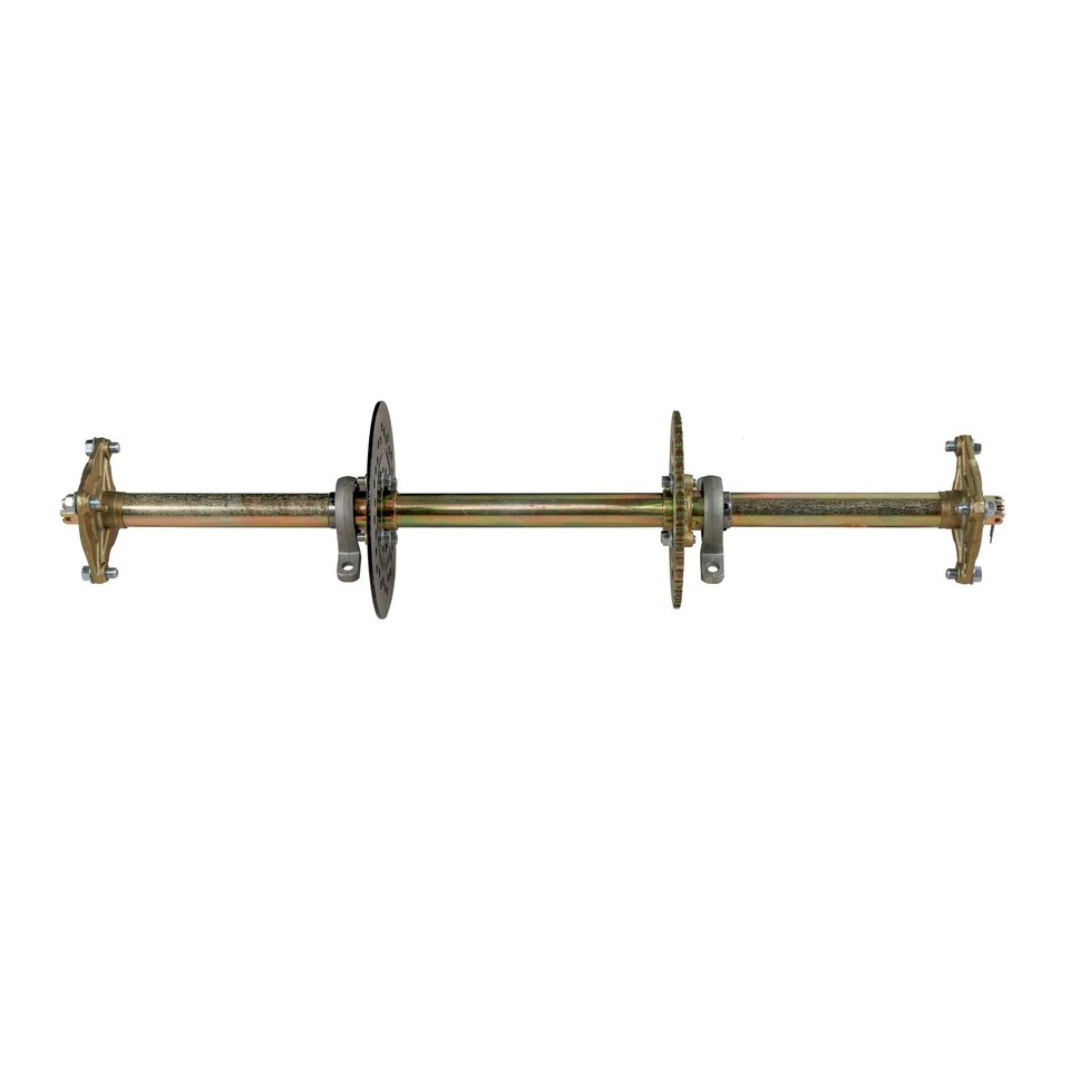 1.2"x 32" Rear Live Axle Shaft W/ Wheel Hub Brake Rotor Sprocket For ...