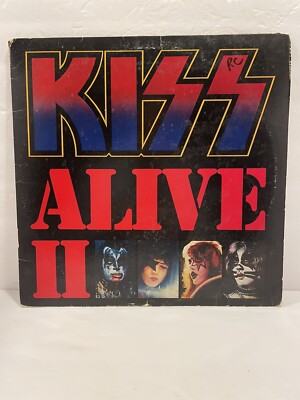 KISS Alive II Live Concert Double Vinyl 2 LP Record Album 1977 | eBay