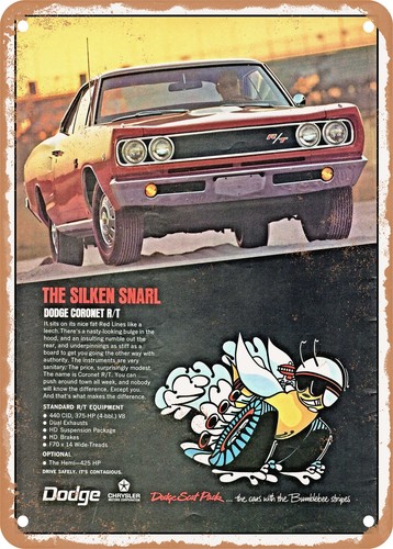 METAL SIGN - 1968 Dodge Coronet RT Vintage Ad | eBay