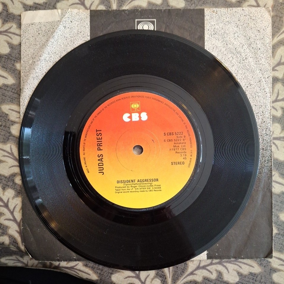 JUDAS PRIEST "DIAMONDS AND RUST" 45 RPM VINYL SINGLE 1977 VG+ | eBay