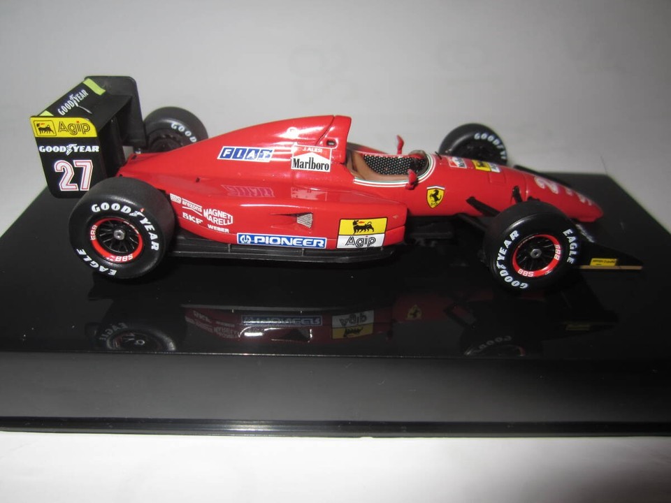 Mattel Hot Wheels Elite 1 43 Ferrari F92A 1992 Spain GP No. 27 Jean Alesi car Ma | eBay