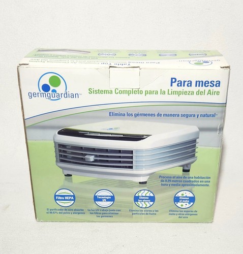 Germguardian Table Top Complete Air Cleansing System HEPA UV Light ...