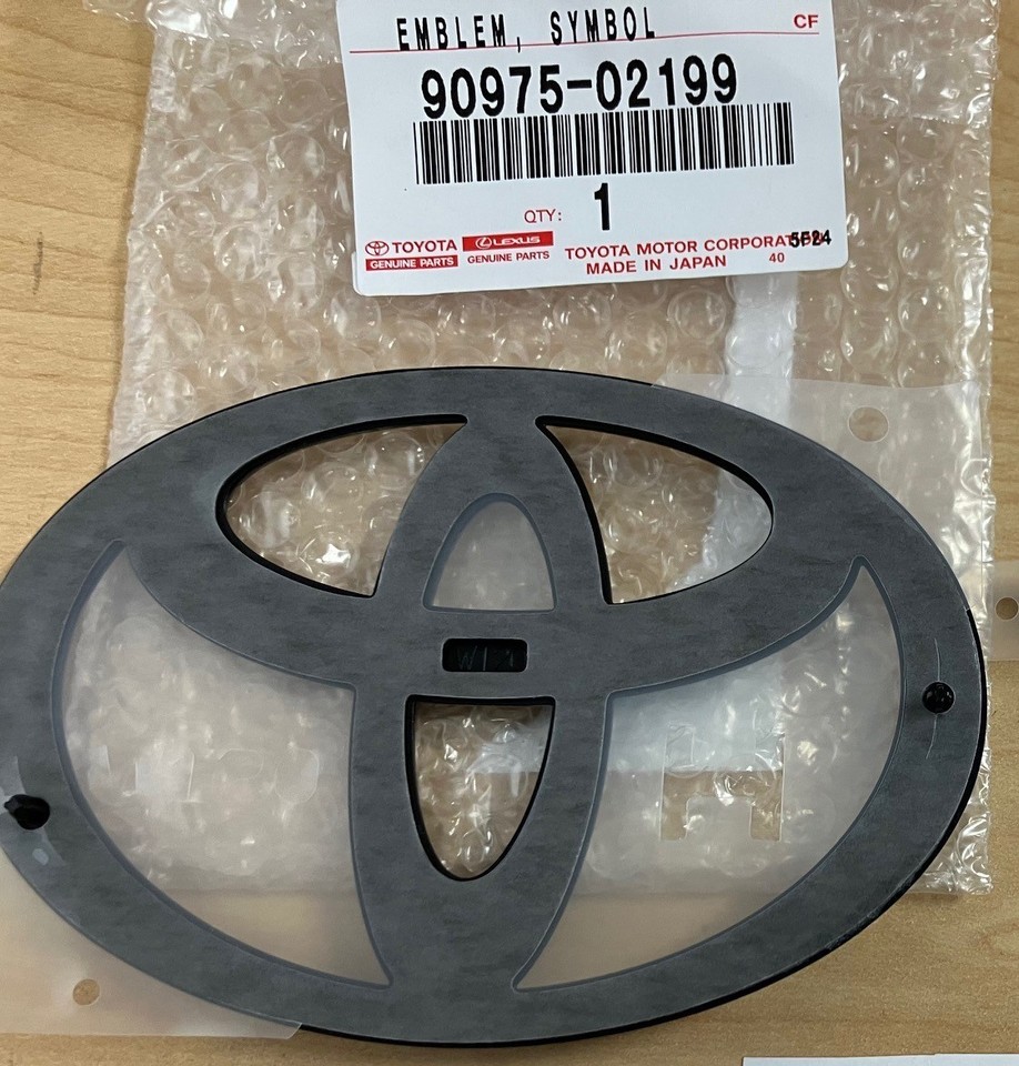 2023-2026 PRIUS GLOSS BLACK NIGHTSHADE FRONT LOGO EMBLEM GENUINE TOYOTA ...