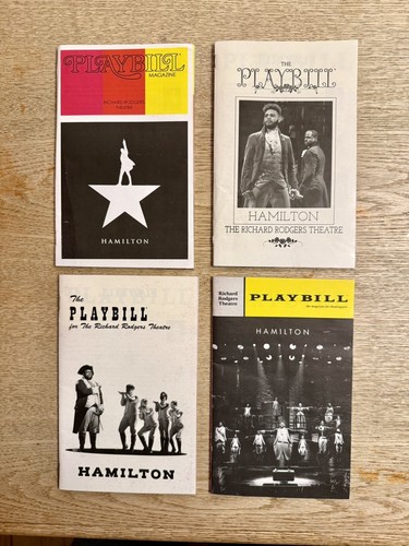 Rare Hamilton Broadway October 2024 Playbill Covers Full Set | eBay