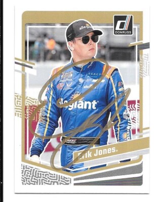 ERIK JONES NASCAR Autographed / Signed Panini DONRUSS Card 2024 #65 | eBay