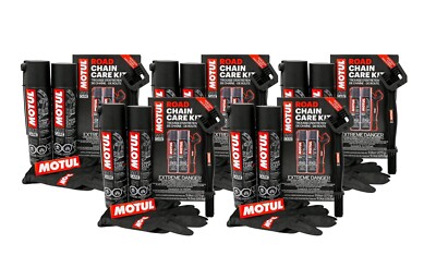 Motul Set of 5 MC Care Chain Kit Road with Chain Cleaner Lube Brush ...