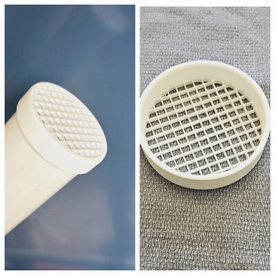 New All Plastic PVC Pipe Mesh Vent Cap, Various Sizes, Fits on Outside ...