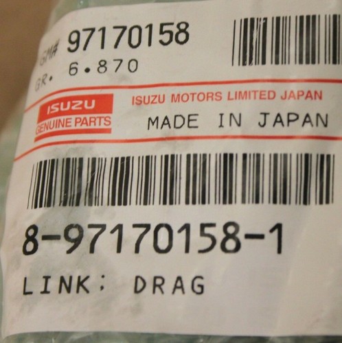 GENUINE ISUZU Drag Link For NPR NQR NPR-HD 1994-2003 4BD2 6BD1 1985 ...