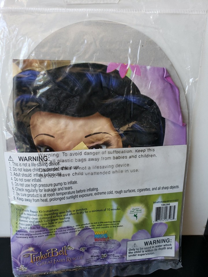 Inflatable Swim Ring TINKERBELL 3 Fairies Age 3+ New | eBay
