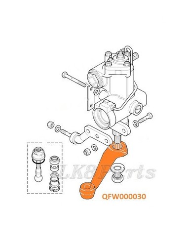 Land Rover QFW000030 Drop Arm & Ball Joint LHD Defender/Range Rover ...