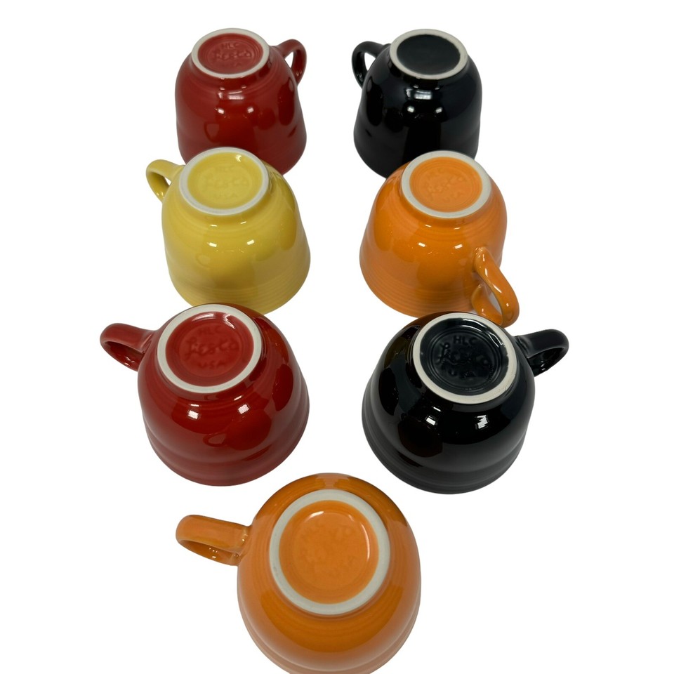 Fiestaware Teacups Multiple Colors Fiesta Homer Laughlin HLC ...