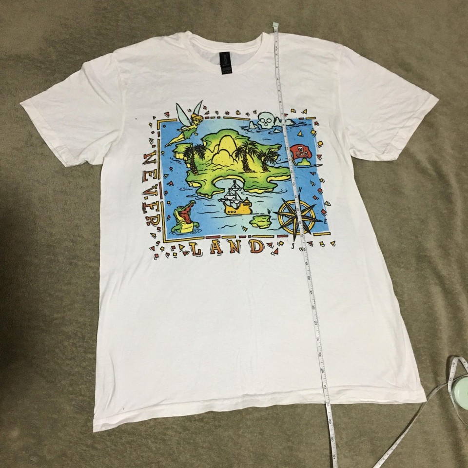 Disney Peter Pan Neverland Map Tinker Tshirt Men Women Unisex | eBay