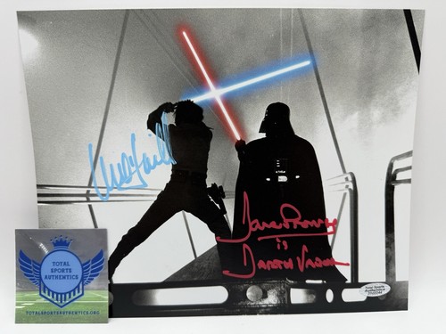 Mark Hamill & Dave Prowse Signed Luke vs Vader Star Wars 8x10 Photo TSA ...