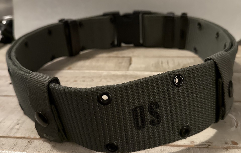 US Military Individual Equipment Nylon Utility Belt LC-2 Large ...