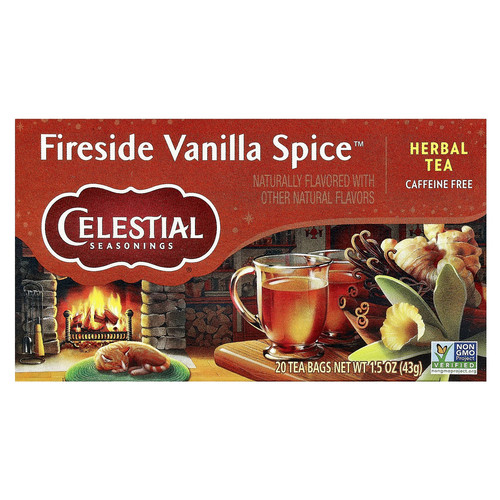 Herbal Tea, Fireside Vanilla Spice™, Caffeine Free, 20 Tea Bags 1.5 oz ...