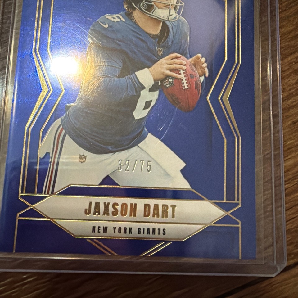2025 Panini Donruss Elite Jaxson Dart #103 Blue /75 SSP Color Match RC ...
