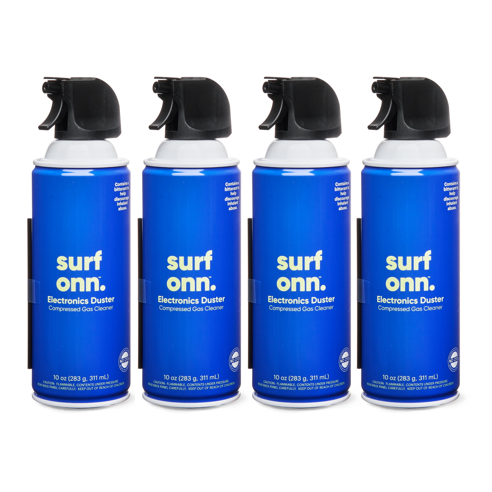 Electronics Duster Compressed Gas Cleaner, 10 Oz, 4-Pack, Length 2.56 ...