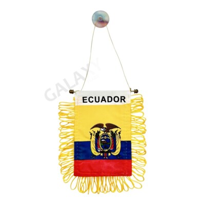 Ecuador Flag Mini Banner / Ecuador Flag / Double Sided Mini Car Window ...