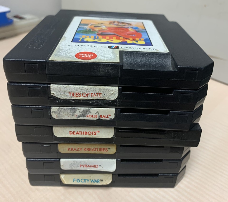 Lot Of 7 American Video Entertainment Nintendo NES Game Cartridges ...