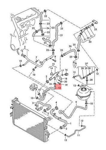 Genuine VW Campmobile Typ2 Transp. LT Coolant Hose Flange 7H0121086A | eBay