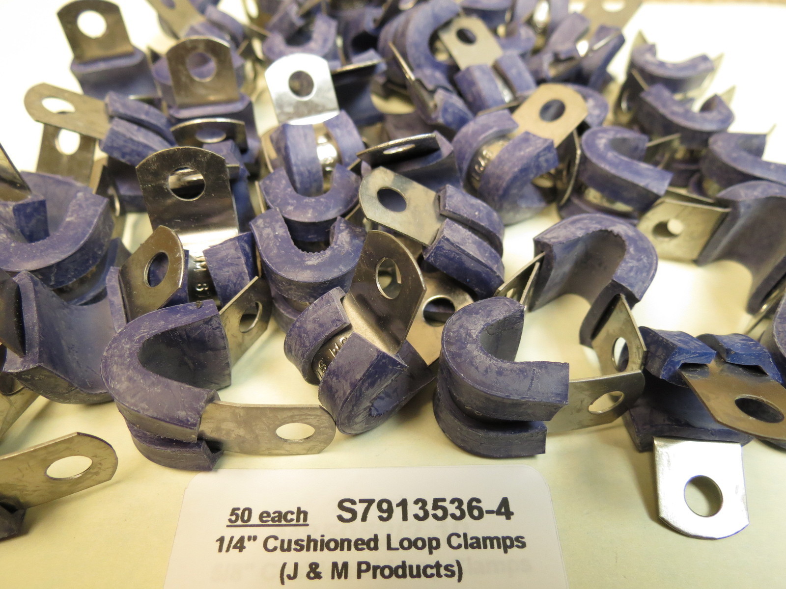 1/4" Cushioned Loop Clamp Adel UMPCO Aircraft Marine Race (50ea) J&M # ...