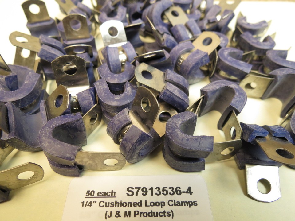 1/4" Cushioned Loop Clamp Adel UMPCO Aircraft Marine Race (50ea) J&M # ...