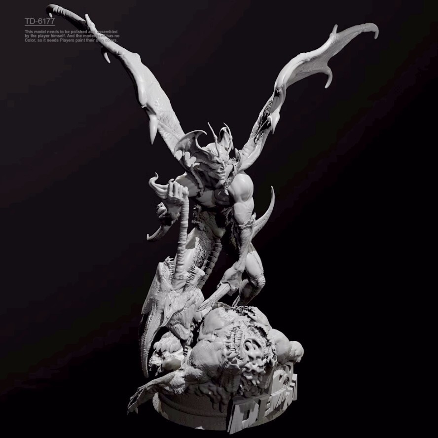 1/24 resin figures model 3D printing of beast slaying blood demon ...
