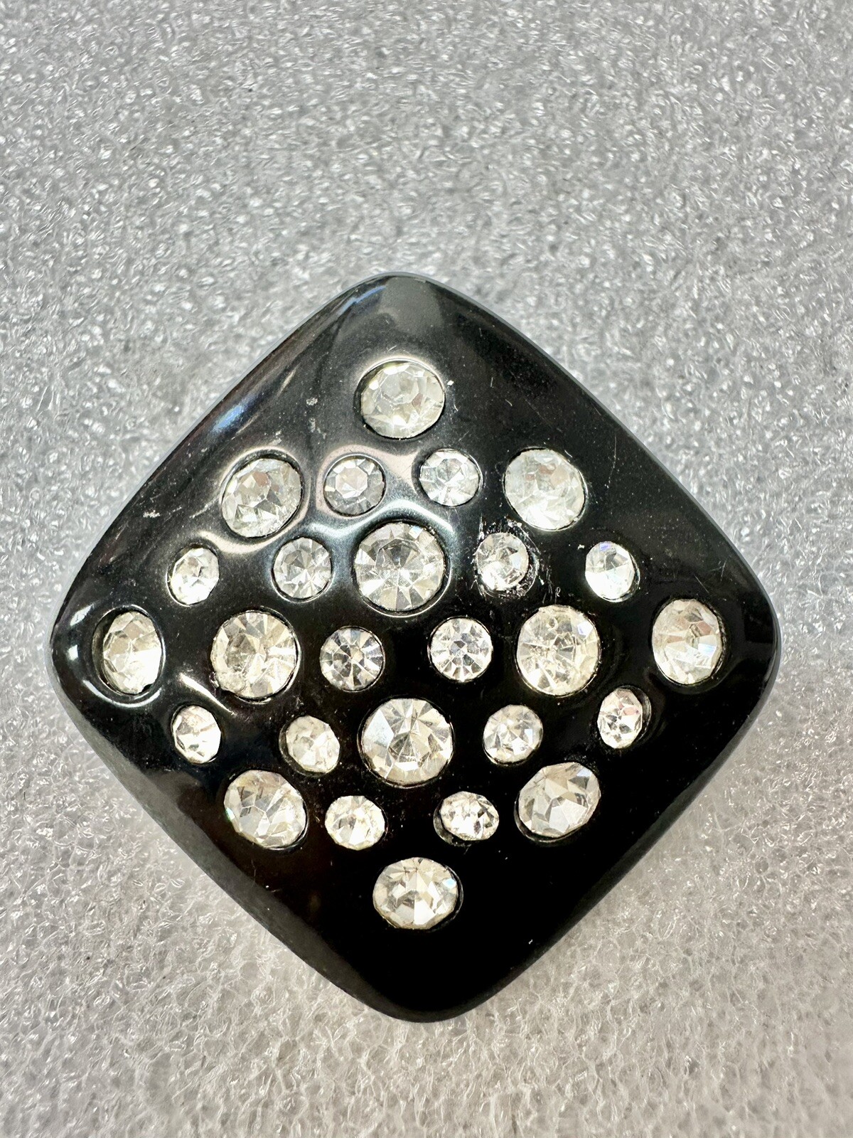 VTG Phoenix Designs Art Deco Celluloid Rhinestone 1.5… - Gem