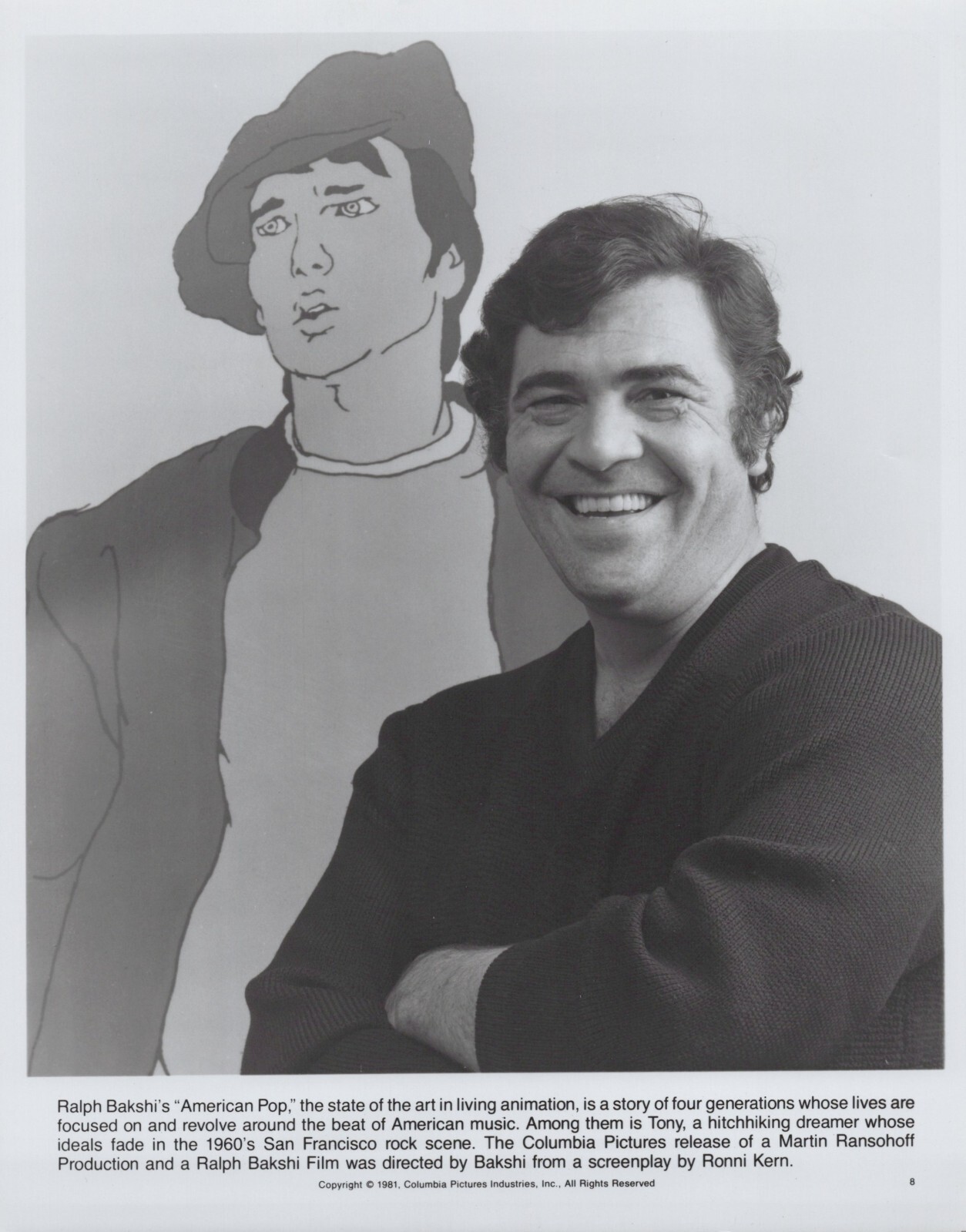 Director Ralph Bakshi in American Pop (1981) Original Vintage Movie ...