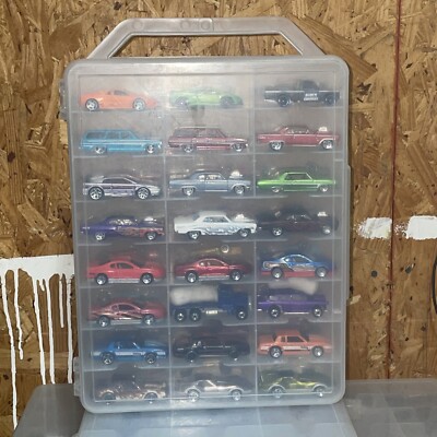 Plano Travel Case- Holds up to 48 HW or Matchbox Cars (+24 Random Cars ...