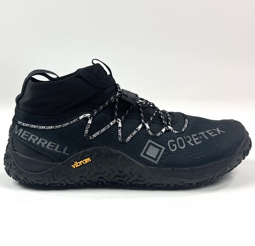Merrell Trail Glove 7 GORE-TEX Mens 7.5 Vibram Sole Black Minimal Shoes ...