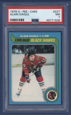 1979-80 OPC O-Pee-Chee #227 ALAIN DAIGLE PSA 7 NM Chicago Blackhawks | eBay