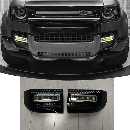 2PCS Pair Black Led Fog Lamp fits for Defender 110 90 130 L851 L663 ...
