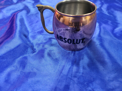 Absolut Vodka Copper Plated Moscow Mule Beverage Mug Cup | eBay