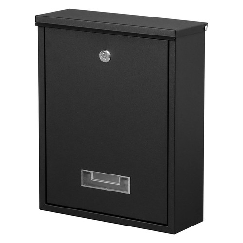 Locking Mailbox Wall Mount, Wall Mounted Mailbox with Key Lock, Large ...