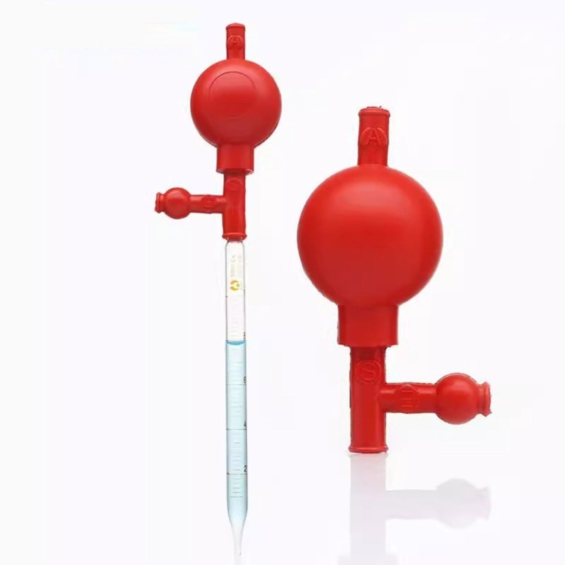 2Pcs Three Way Pipette Fillers 50ml Rubber Bulbs with Elastic Suction ...