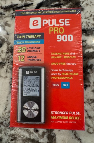 E PULSE PRO 900 TENS MASSAGER & POWERED MUSCLE STIMULATOR SEALED New ...