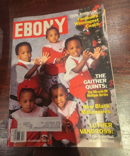 Ebony Magazine December 1985 Cover Gaither Quints Estate Of Ray ...